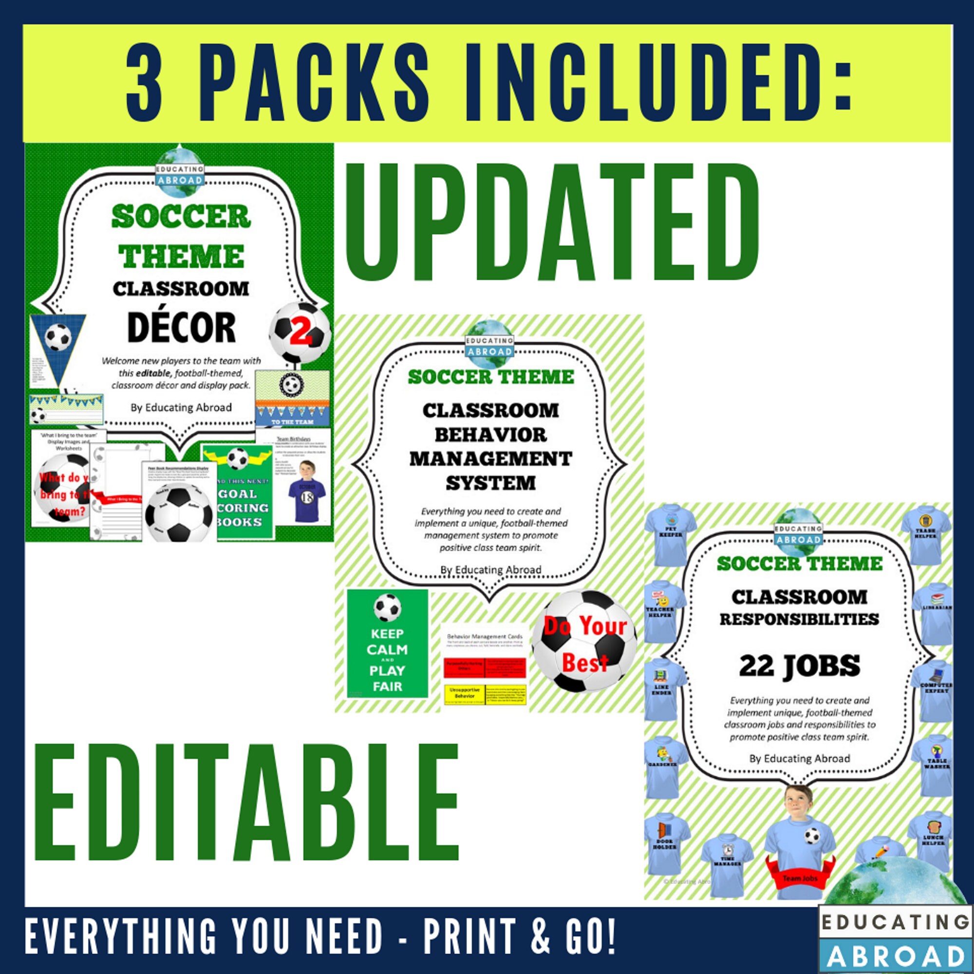 Classroom Behavior Management Printable | School Theme Spirit ...