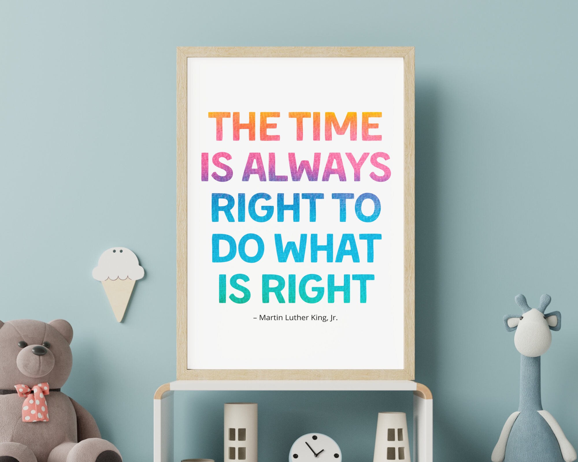 Martin Luther King Jr. Quote Poster: Inspirational Classroom Decor ...