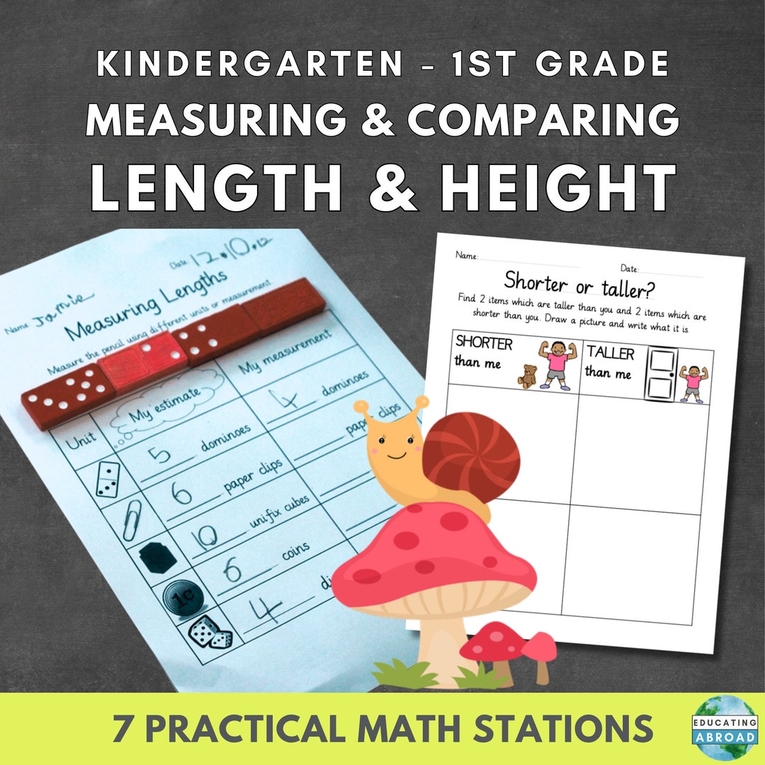 Hands-on Length and Height Measurement Activities: Printable - Etsy
