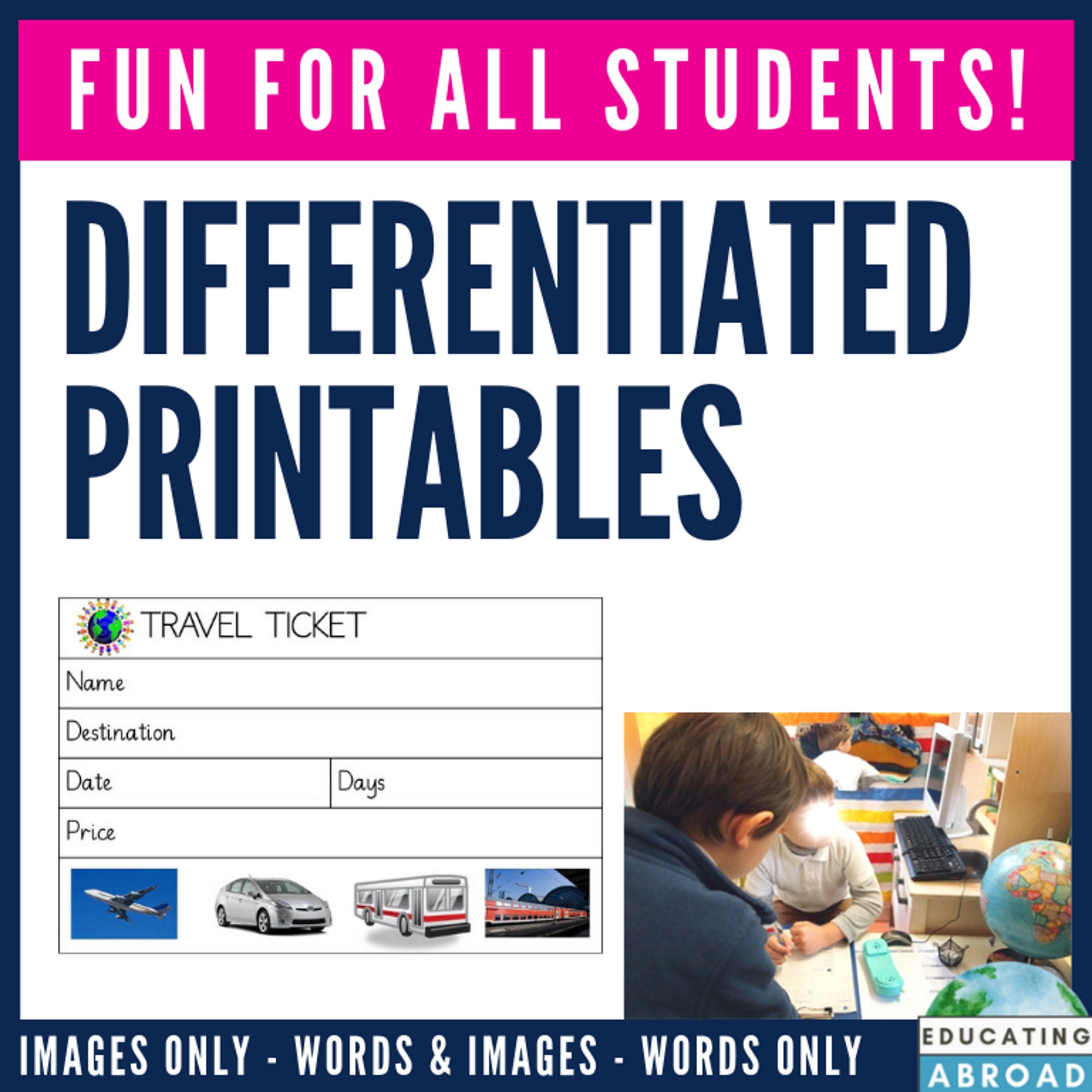 Travel Agency Dramatic Play Set: Classroom Teacher Resource (digital ...