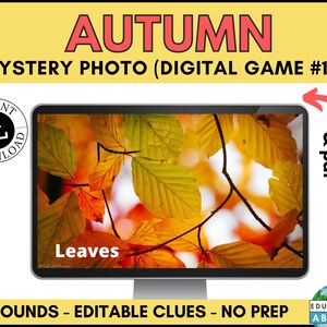 Kids Guessing Game Digital Download Fun Autumn Theme Mystery Photo ...
