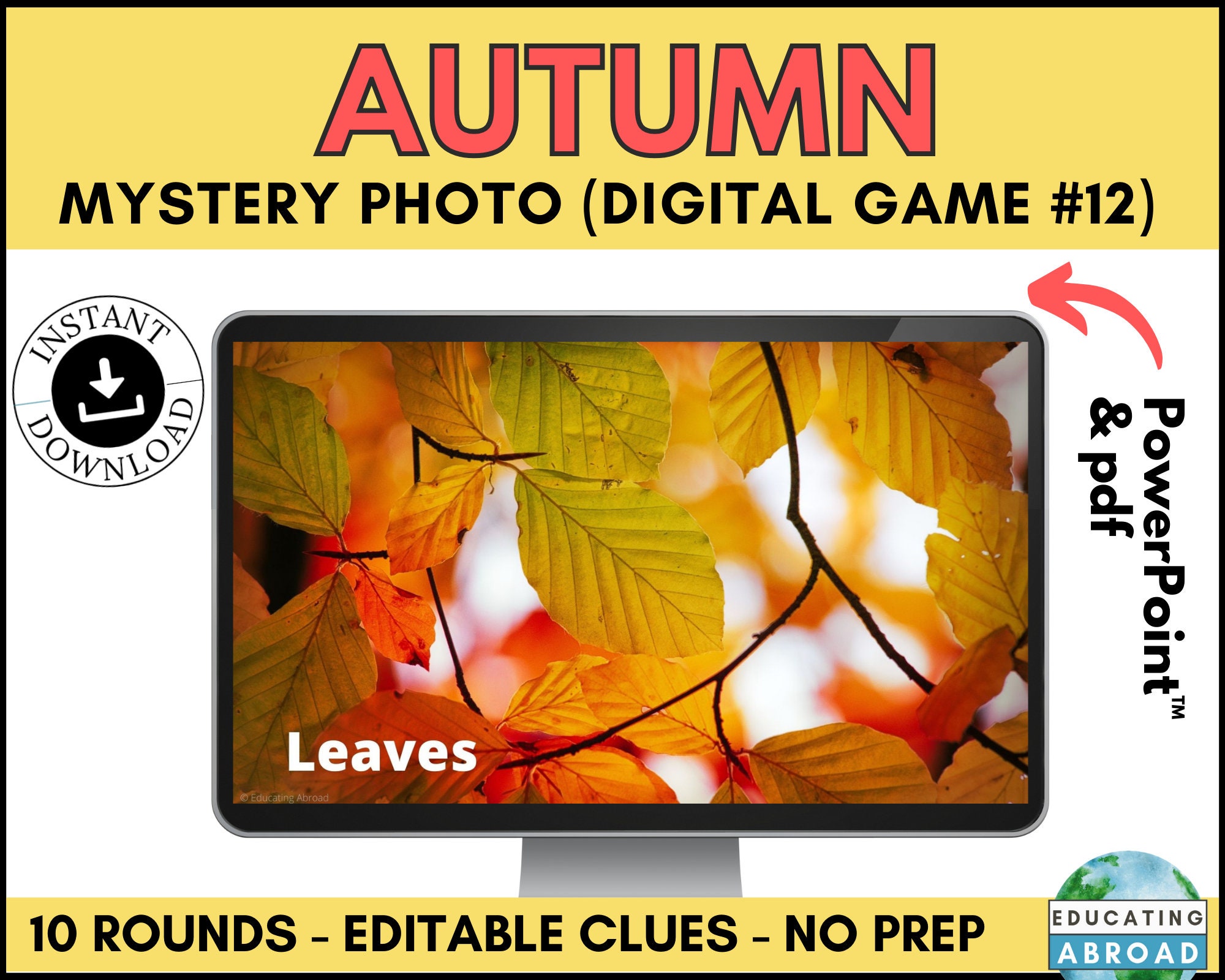 Kids Guessing Game Digital Download Fun Autumn Theme Mystery - Etsy