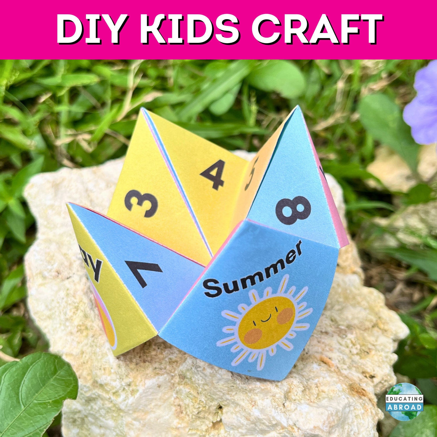 Summer Break Fortune Teller: Classroom Origami Craft (PDF Pattern) - Etsy