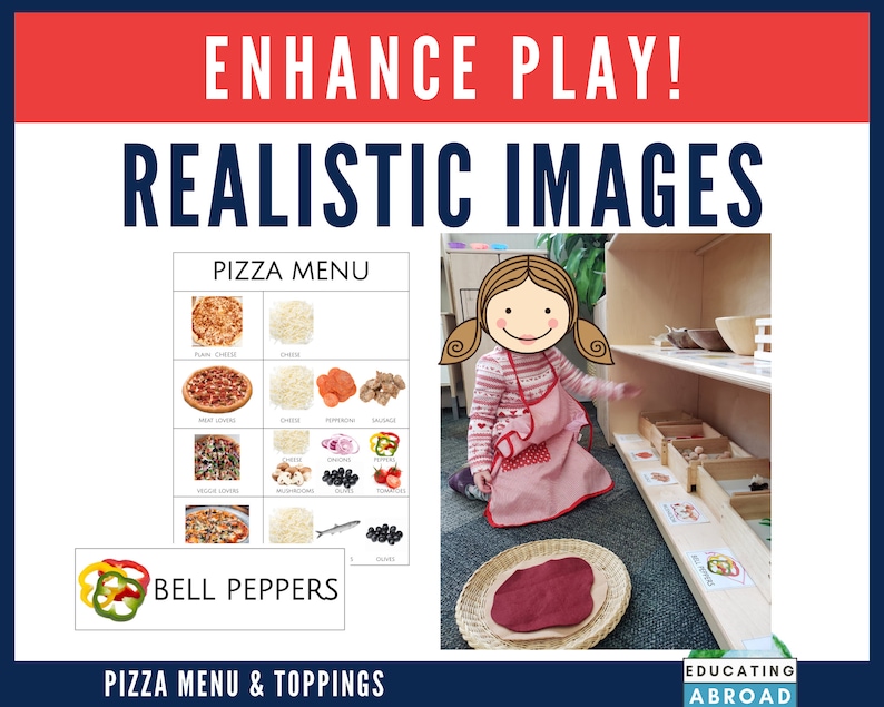 Pizza Dramatic Play, Classroom Printable, Pre-k and Kindergarten ...