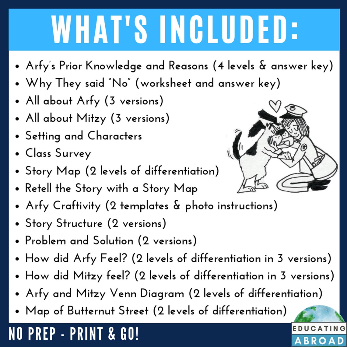 Printable Reading and Writing Worksheets Language Art Activity Lower ...