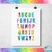 Printable Alphabet A-Z Letters Classroom Decor Alphabet Nursery Wall ...
