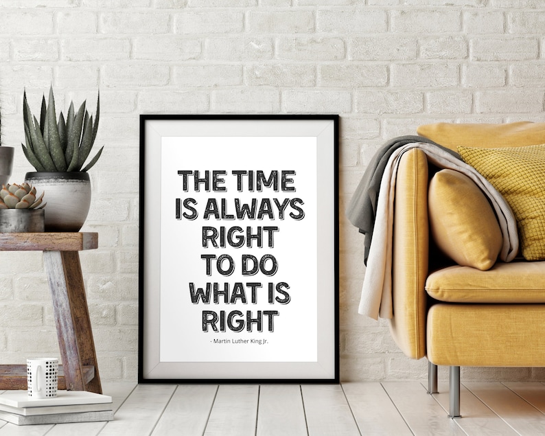 MLK Quote Printable: Classroom Wall Art (digital Download) - Etsy