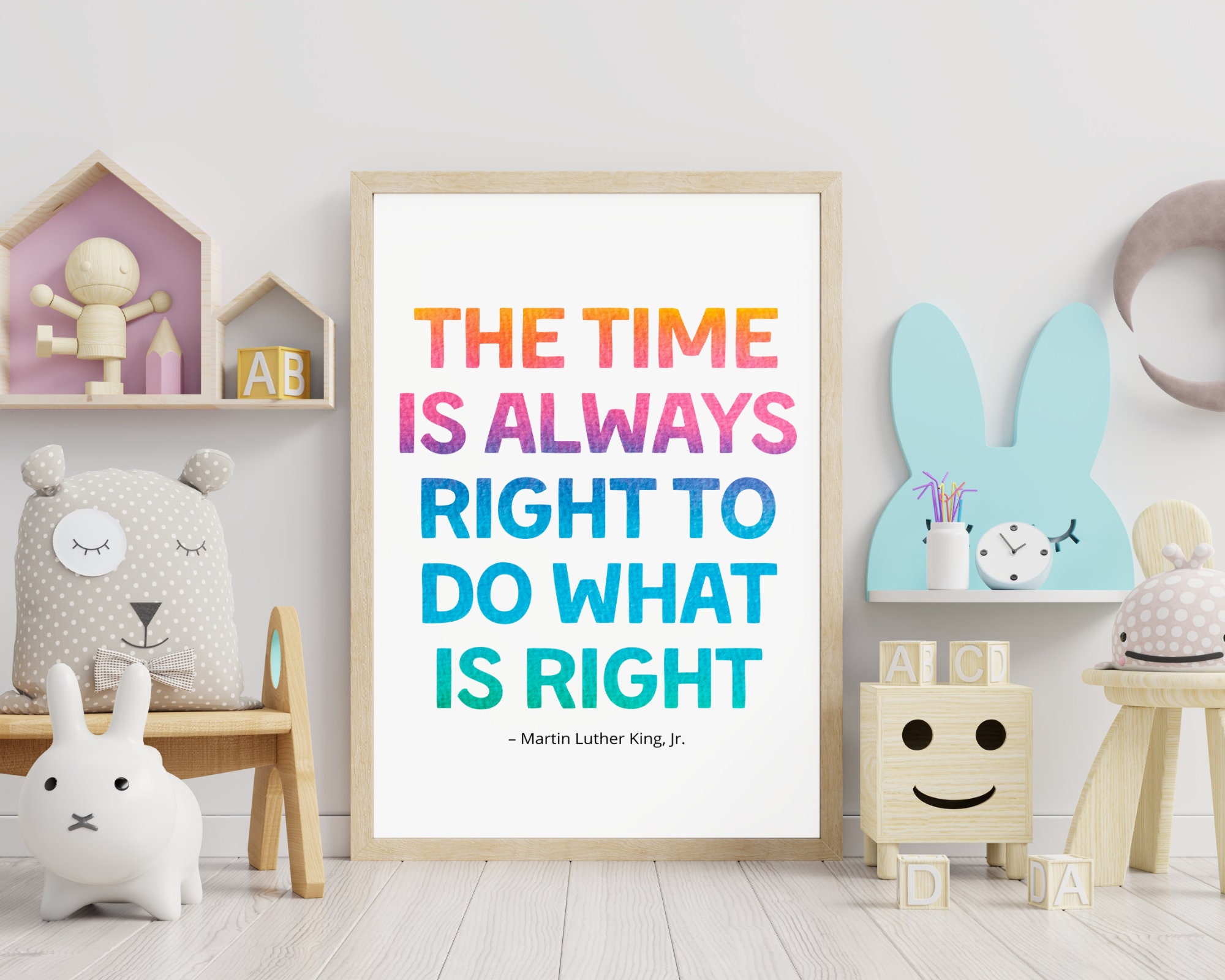 Martin Luther King Jr. Quote Poster: Inspirational Classroom Decor ...