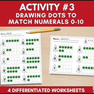 Festive Learning: Christmas Math Printables for Preschool Number Sense ...