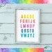 ABC Alphabet Printable Wall Art | Rainbow Classroom Decor | Alphabet ...