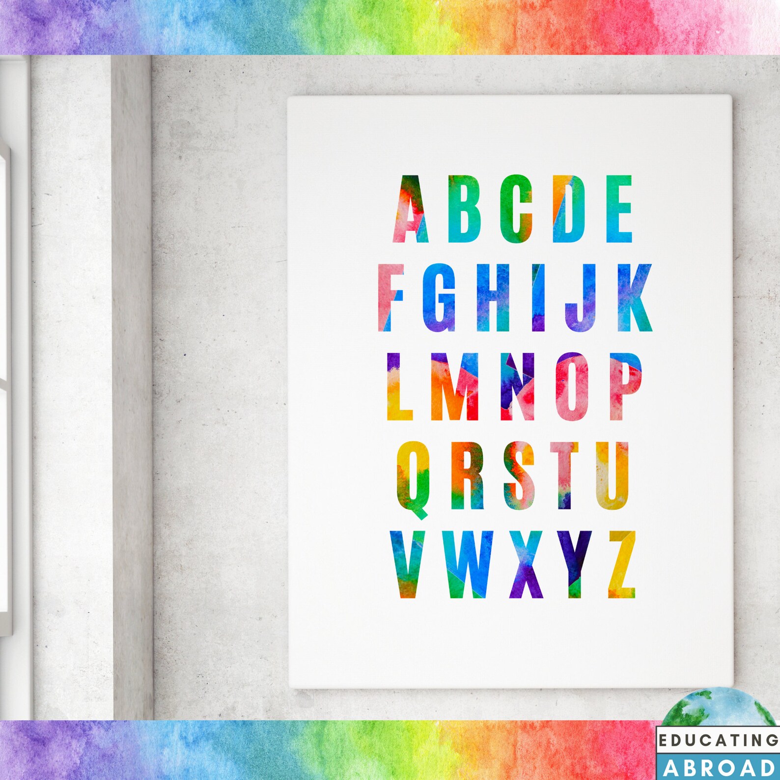 Printable Alphabet | A-Z Letters Classroom Decor | Alphabet Nursery ...