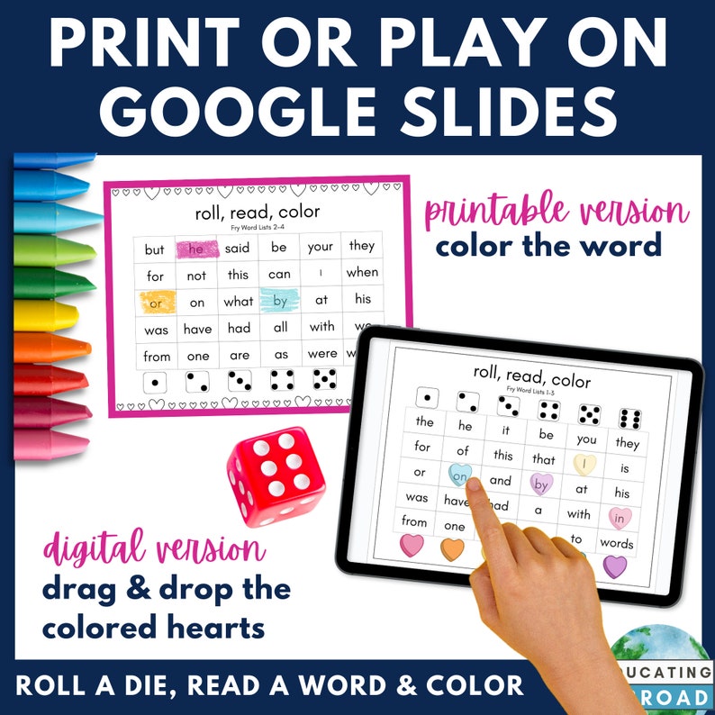 Sight Word Games: Fry's First 100 HFW, Printable & Digital - Etsy