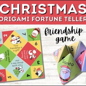 Printable Christmas Craft for Kids | Holiday Cootie Catcher | Kids ...