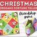 Printable Christmas Craft for Kids | Holiday Cootie Catcher | Kids ...
