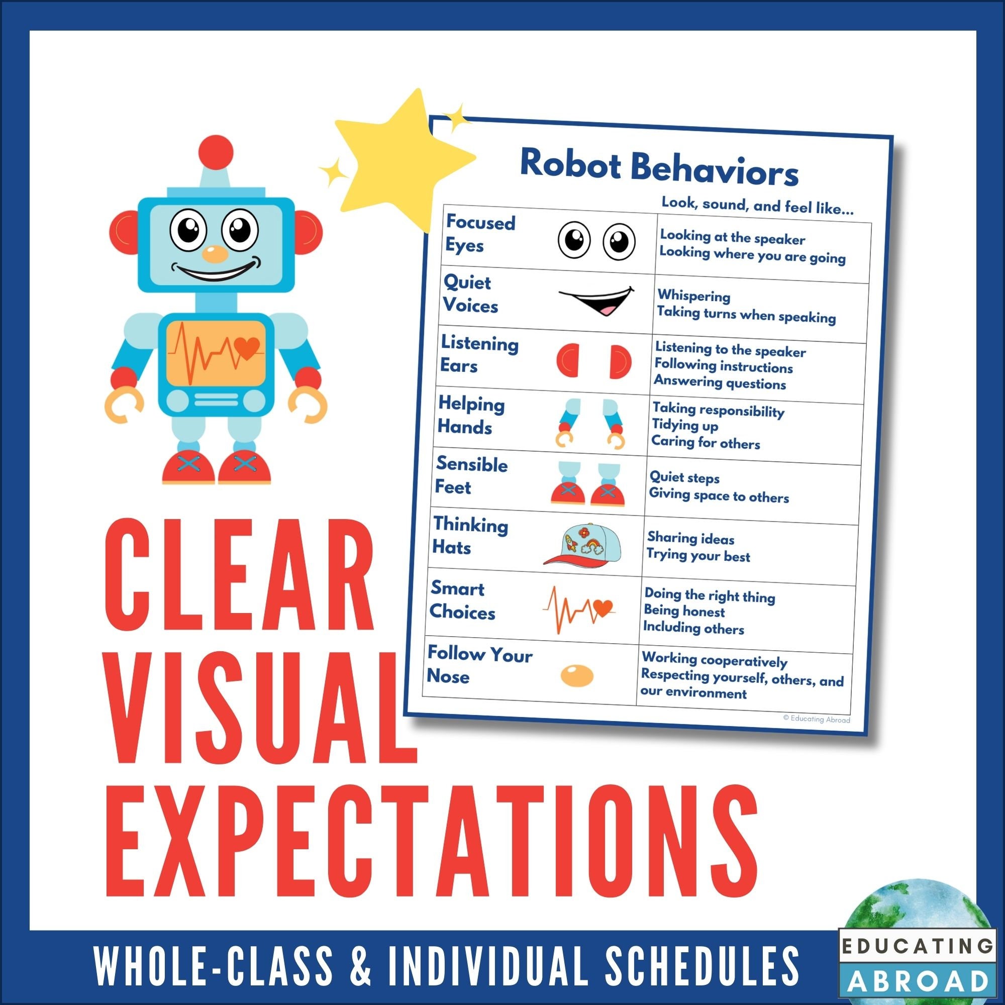 Build a Robot Whole Class Reinforcement and Reward System Classroom ...