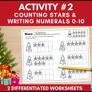 Festive Learning: Christmas Math Printables for Preschool Number Sense ...