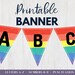 Rainbow Alphabet Flags: Colorful ABC Wall Art for Kids' Rooms and ...