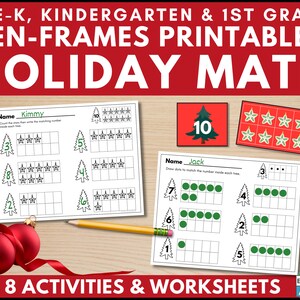 Festive Learning: Christmas Math Printables for Preschool Number Sense ...