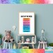 Days of the Week Printable Classroom Decor Nursery Wall Art Rainbow ...