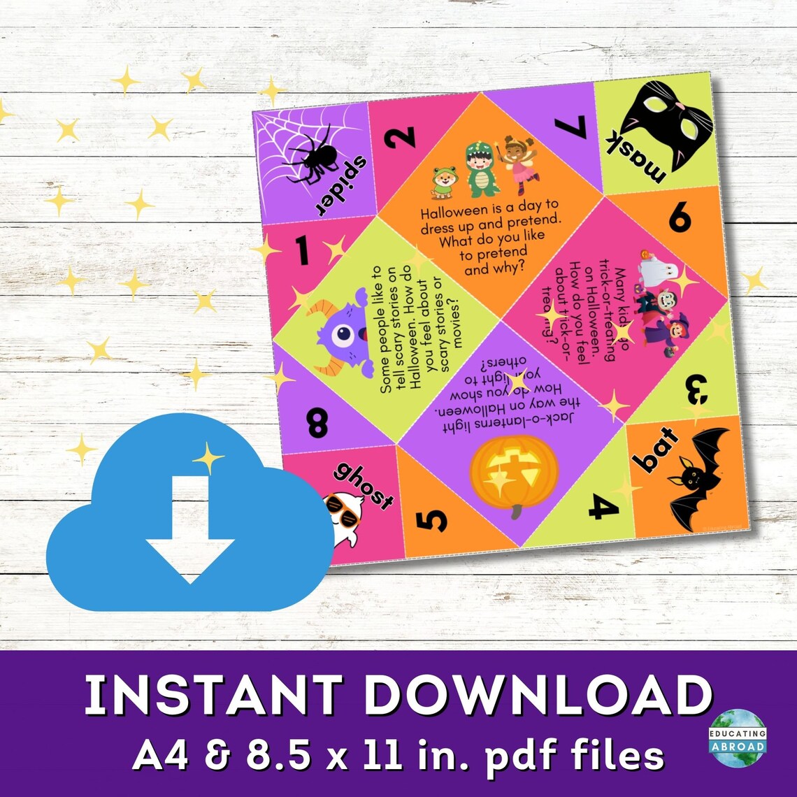 Fun Halloween Activity for Kids Candy Free Trick or Treat Gift DIY ...