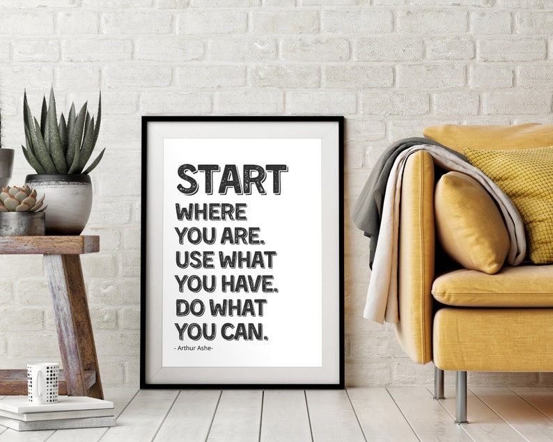 Children's Poster Positive Wall Art Kids Bedroom Quotes Classroom Decor ...