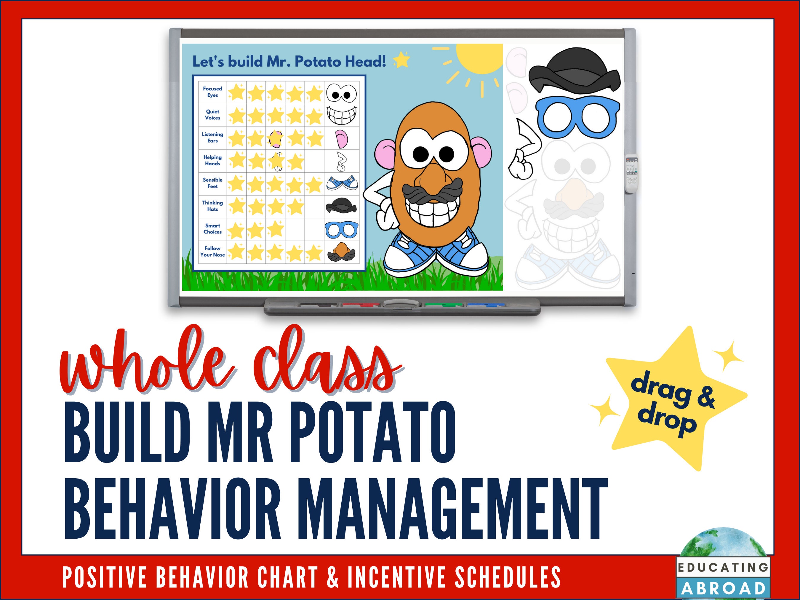 Classroom Behavior Management System | Digital Reward Chart to Build Mr ...