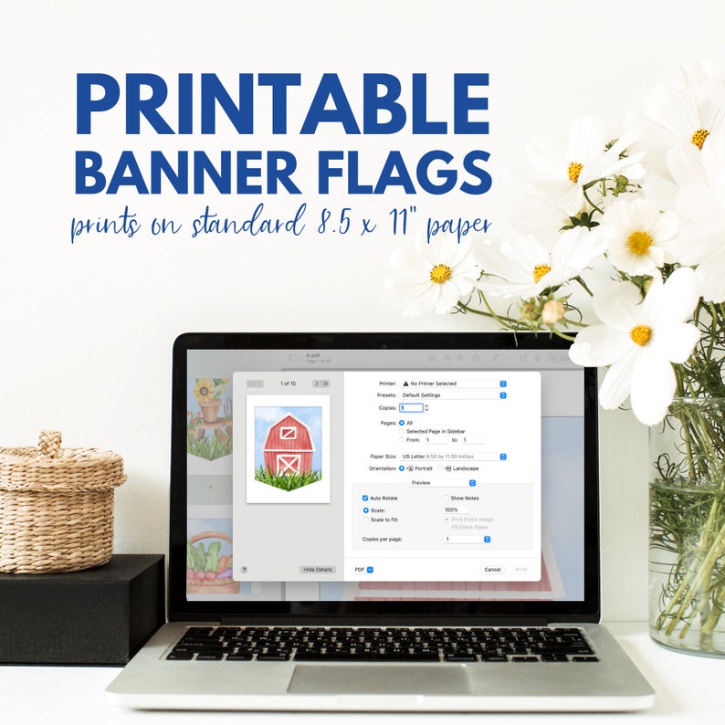 Big Red Barn Farm Banners Printable Barnyard and Garden - Etsy