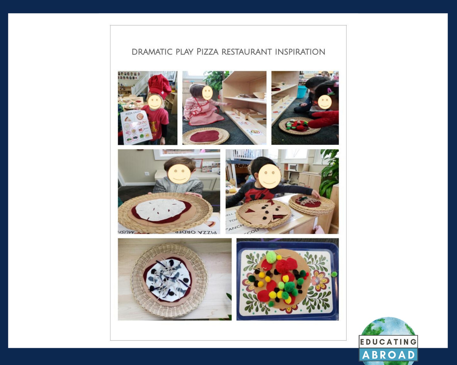 Pizza Dramatic Play, Classroom Printable, Pre-k and Kindergarten ...