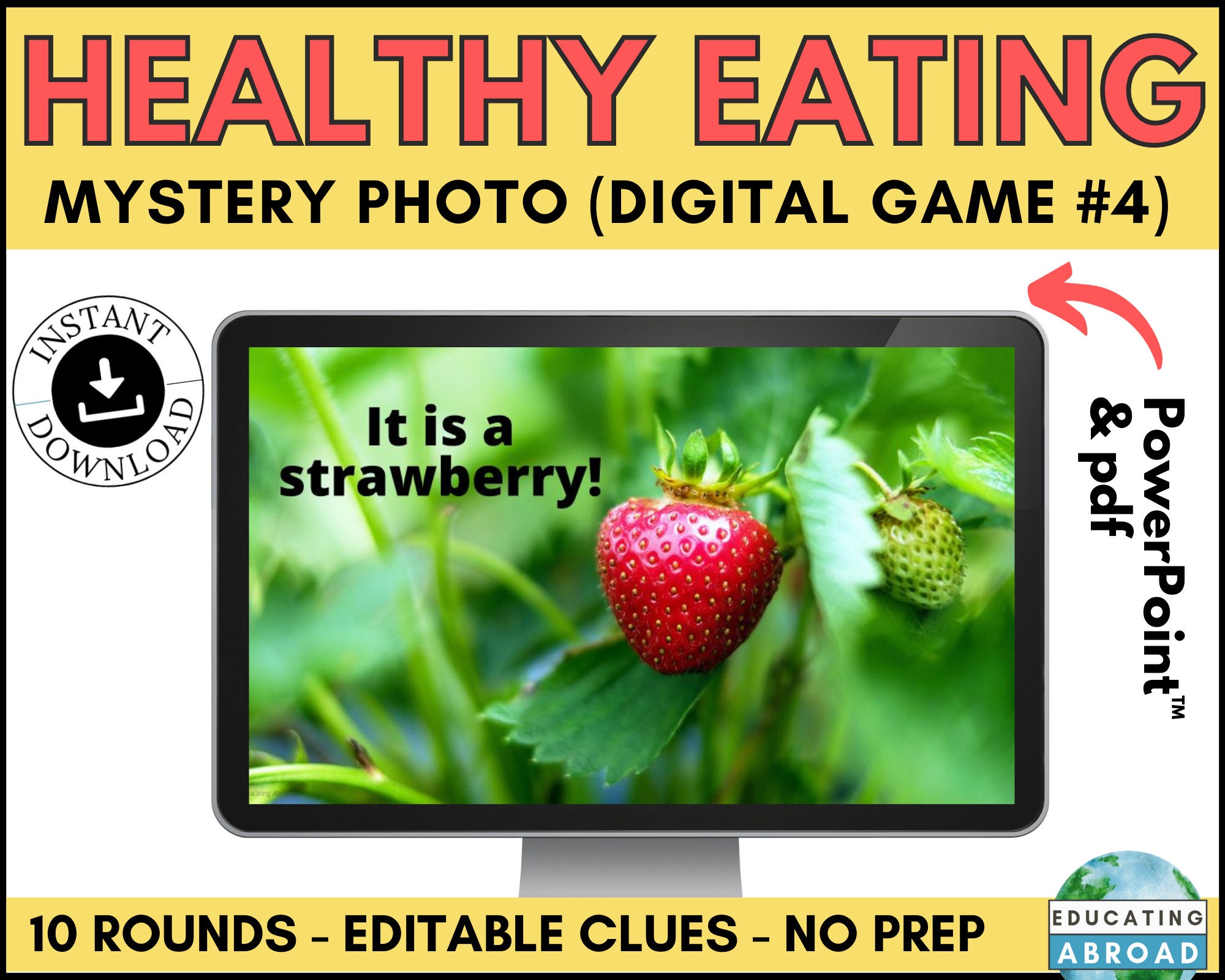 Healthy Eating Game: Kids Classroom Activity (digital Download) - Etsy