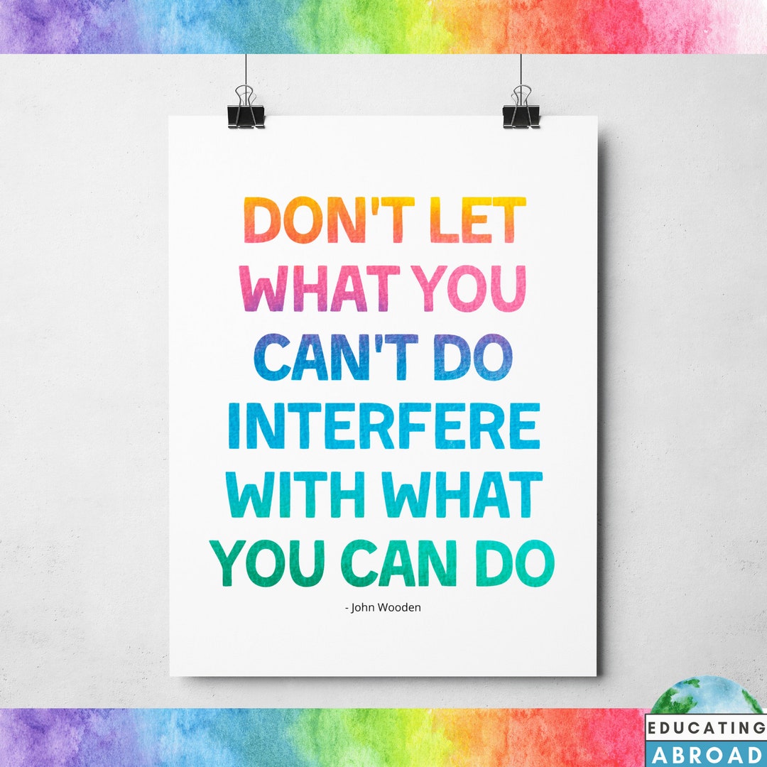 Classroom Inspirational Wall Art Educational Poster Teacher Resource ...