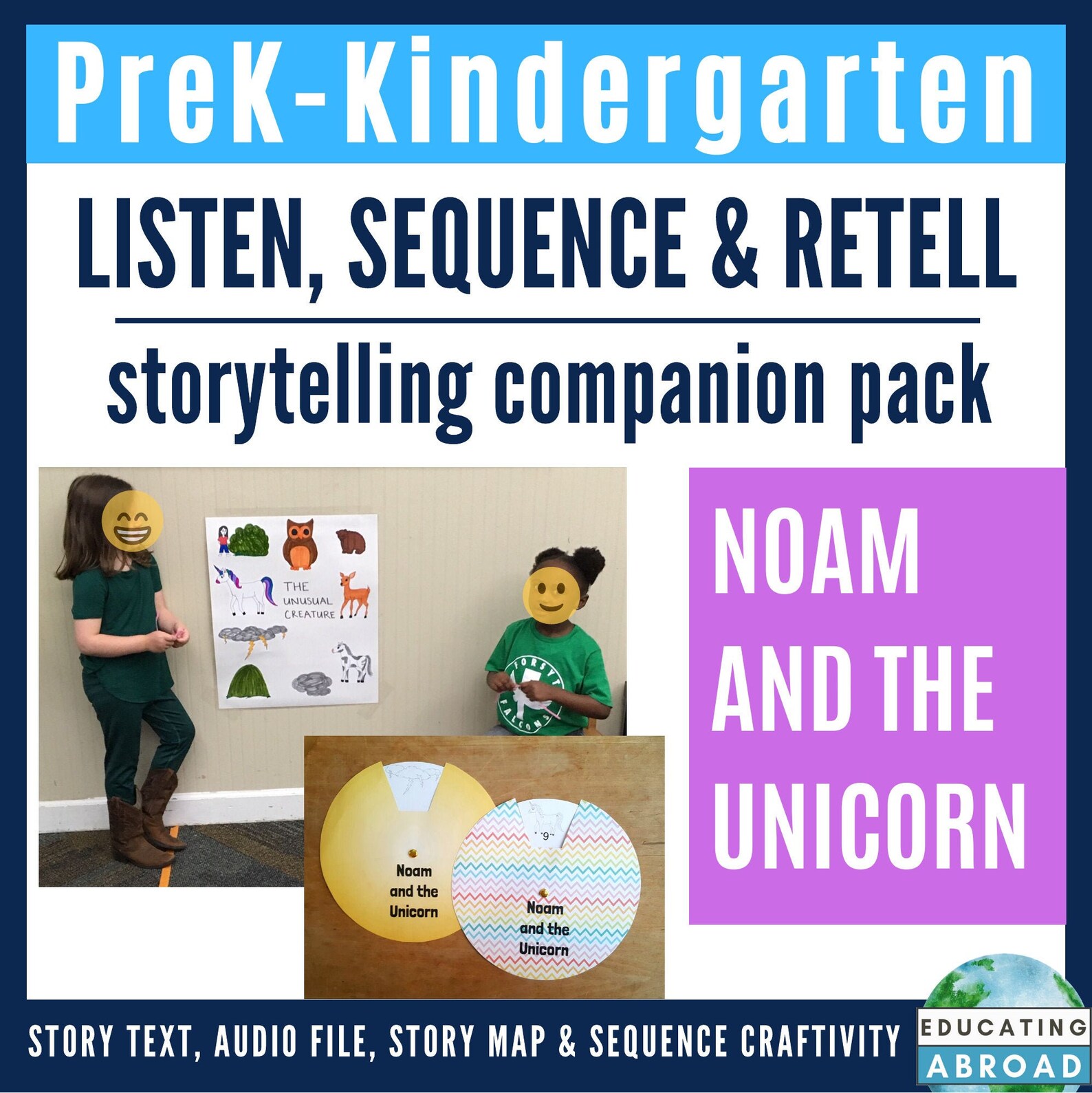 Unicorn Story Sequencing Activity: Prek-kindergarten Language Arts ...