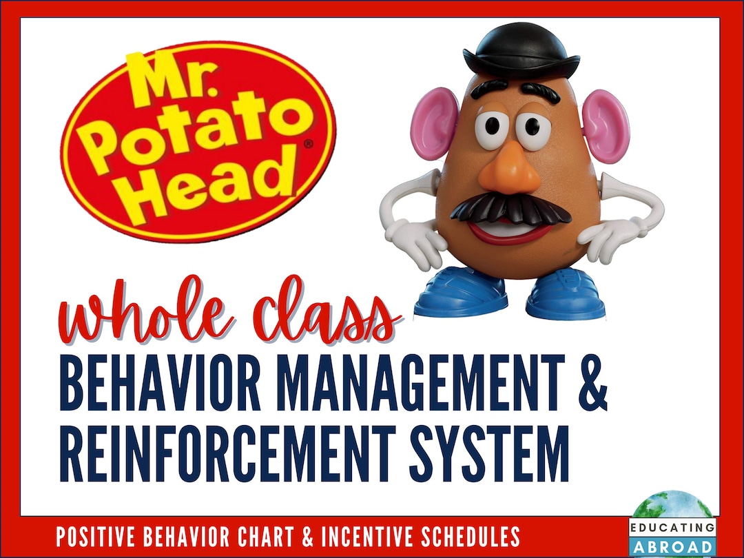Mr. Potato Head Classroom Behavior Chart: Printable Incentive System - Etsy