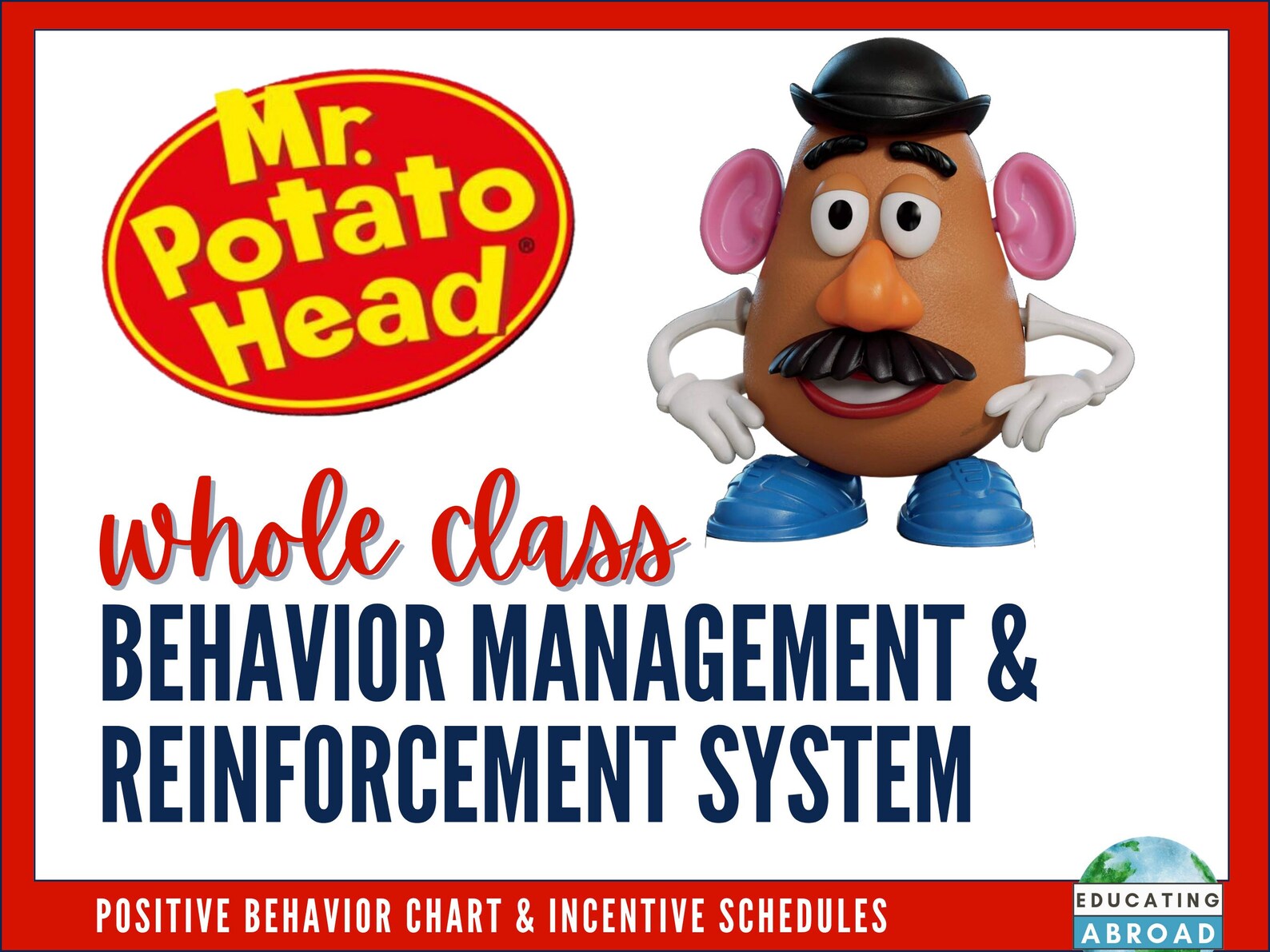 Classroom Behavior Management System Mr Potato Head NO PREP Printable ...