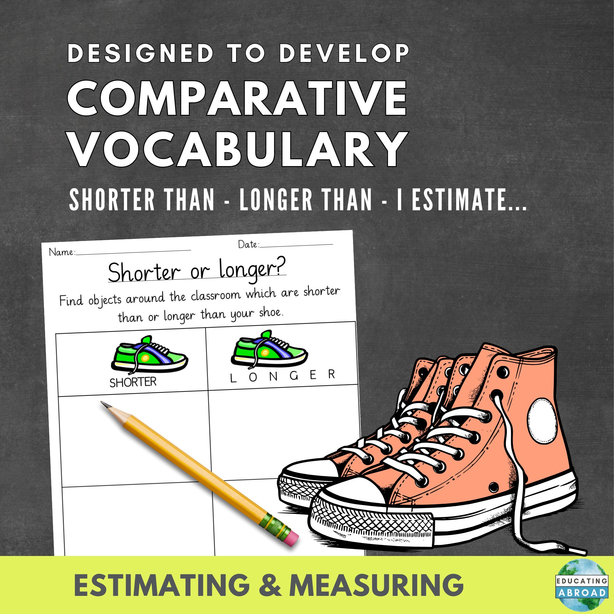 Hands-on Length and Height Measurement Activities: Printable Math ...