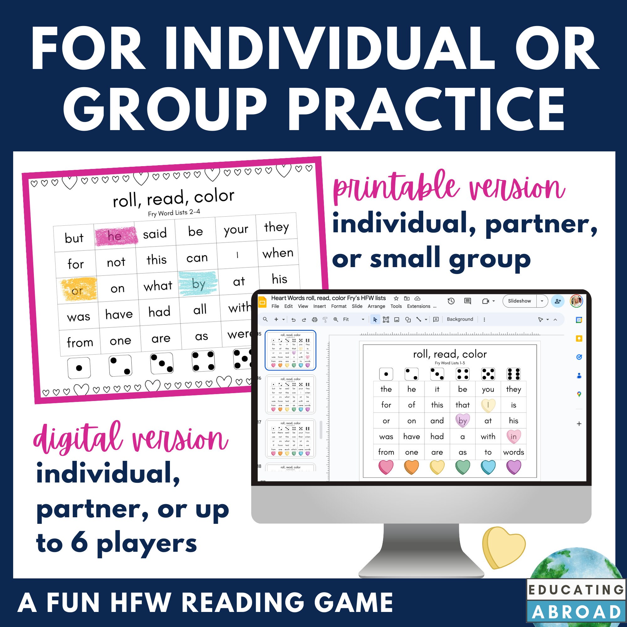 Sight Word Games: Fry's First 100 HFW, Printable & Digital - Etsy