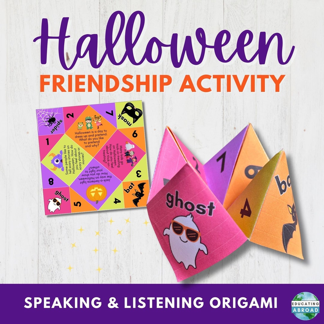 Halloween Cootie Catcher: Kids' Origami Fortune Teller (PDF) - Etsy