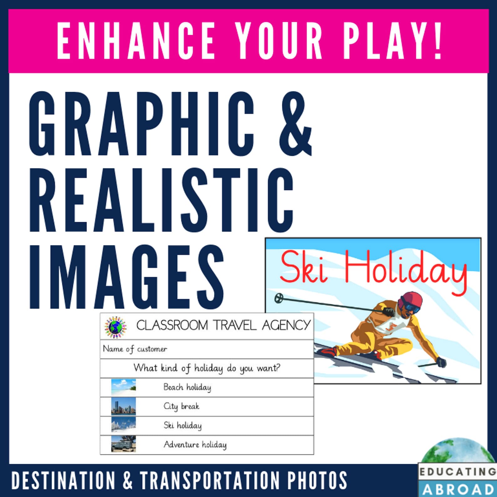 Travel Agency Dramatic Play Set: Classroom Teacher Resource (digital ...