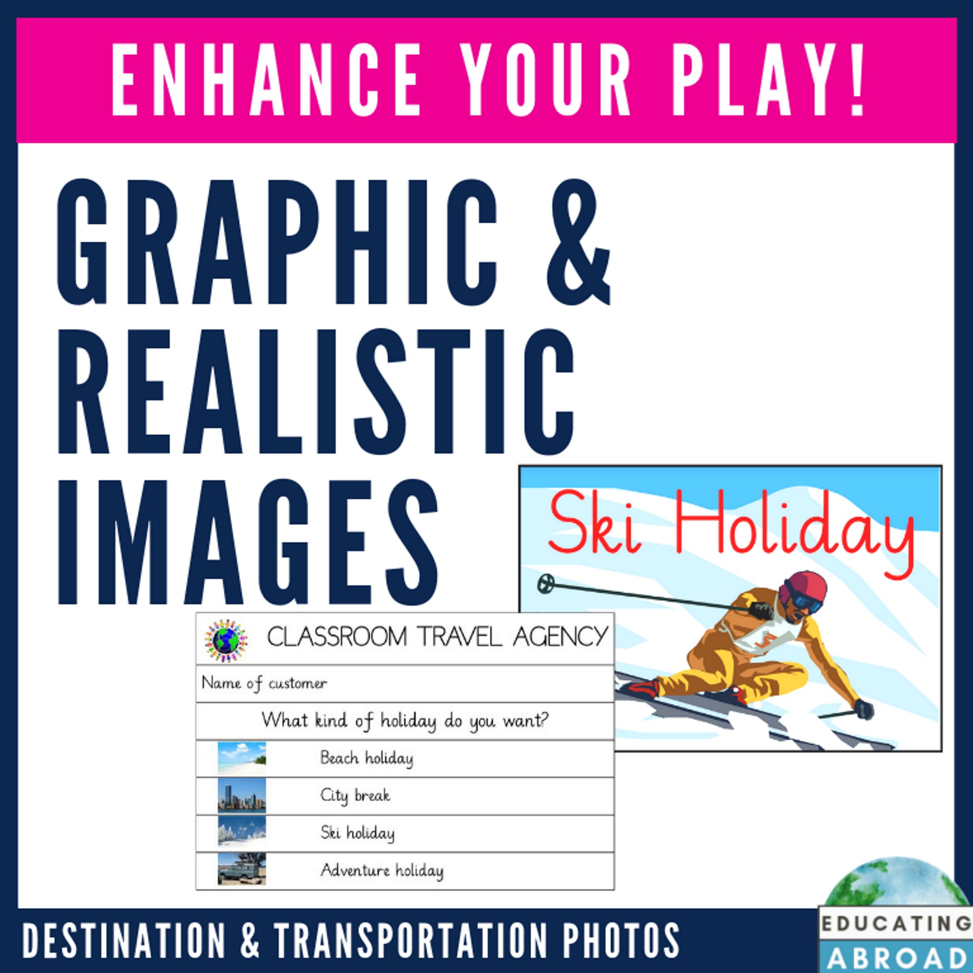 Travel Agency Dramatic Play Set: Classroom Teacher Resource (digital ...
