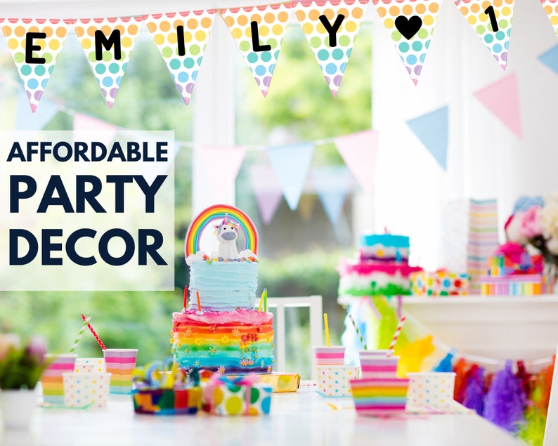 Classroom Party Flags, Letters and Numbers Banners, Printable Bunting ...