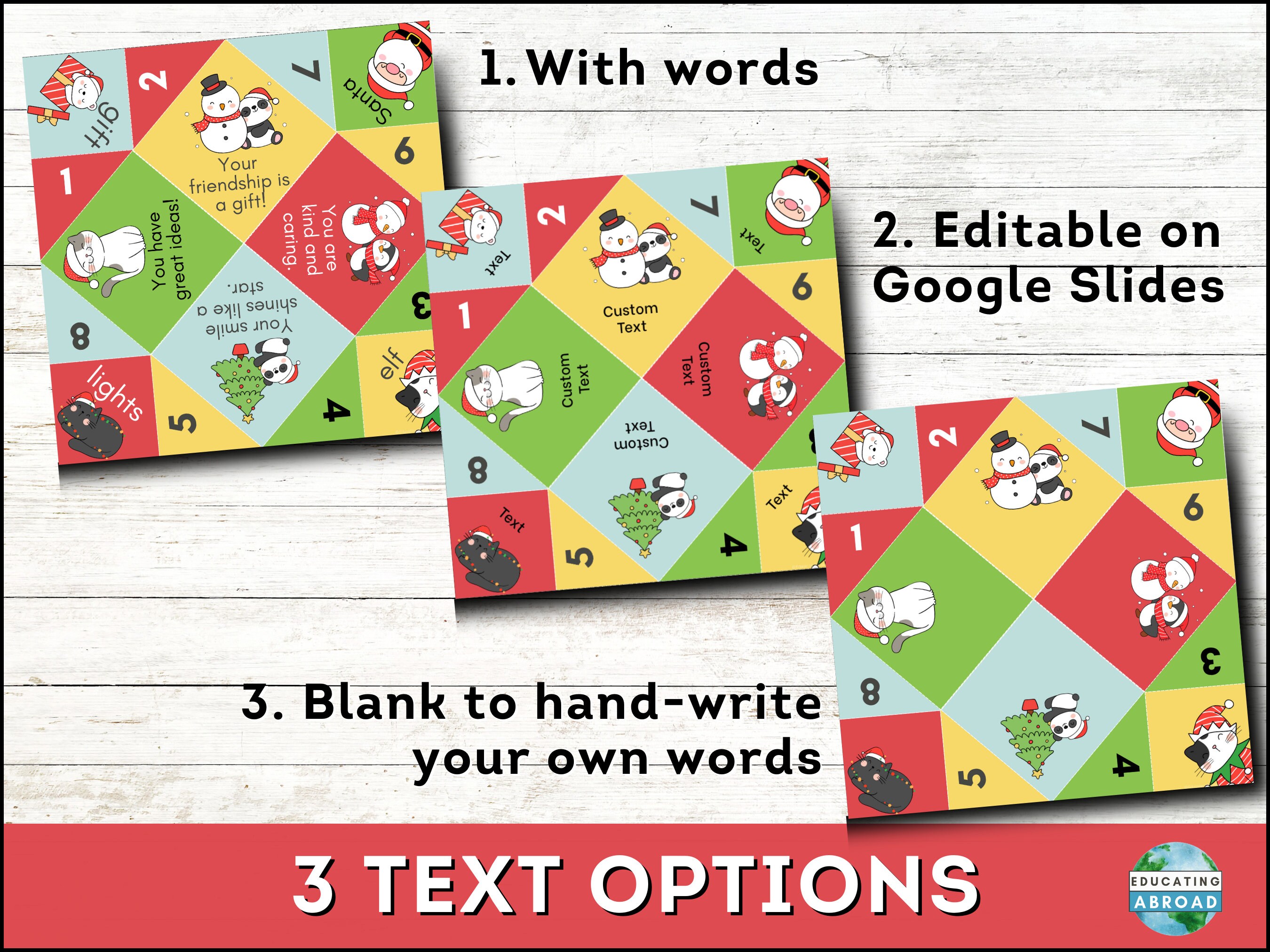 Printable Christmas Craft for Kids | Holiday Cootie Catcher | Kids ...