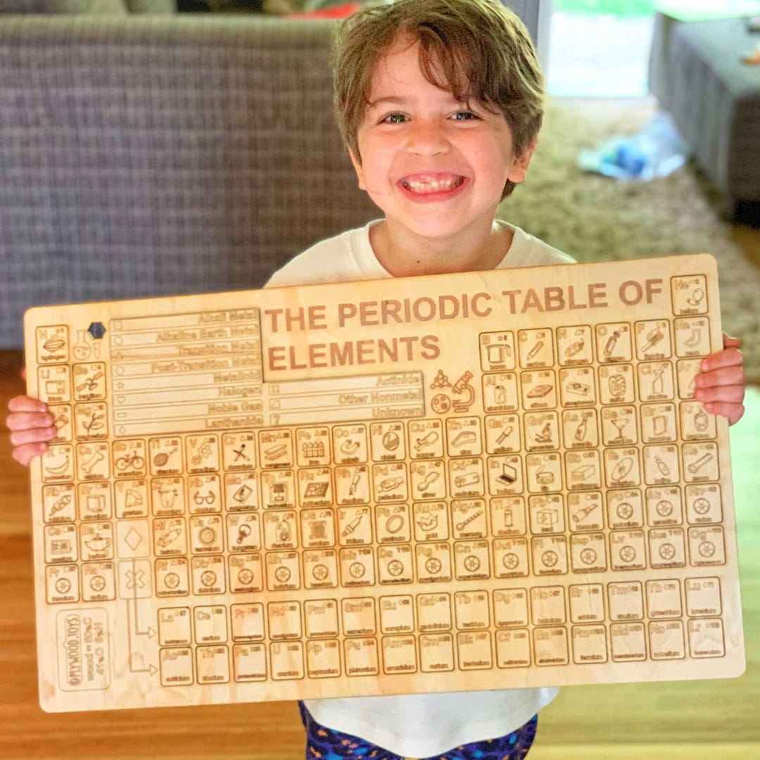 The Periodic Table of Elements - A Massive, Handmade Wood Learning ...