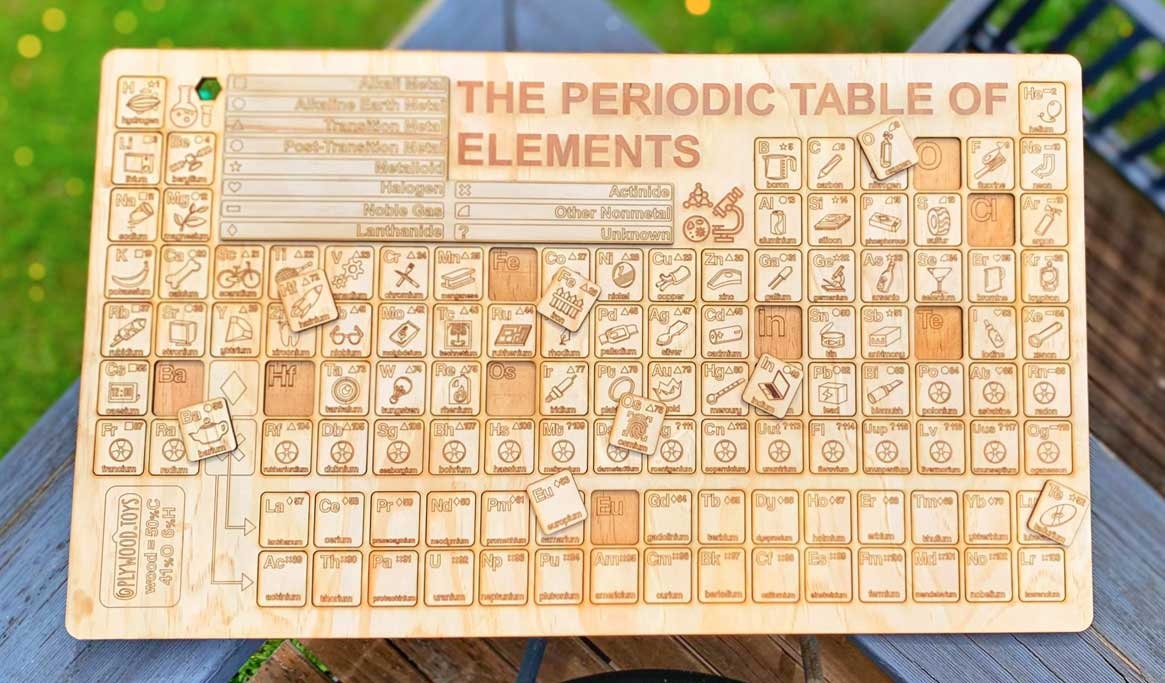 The Periodic Table of Elements - A Massive, Handmade Wood Learning ...