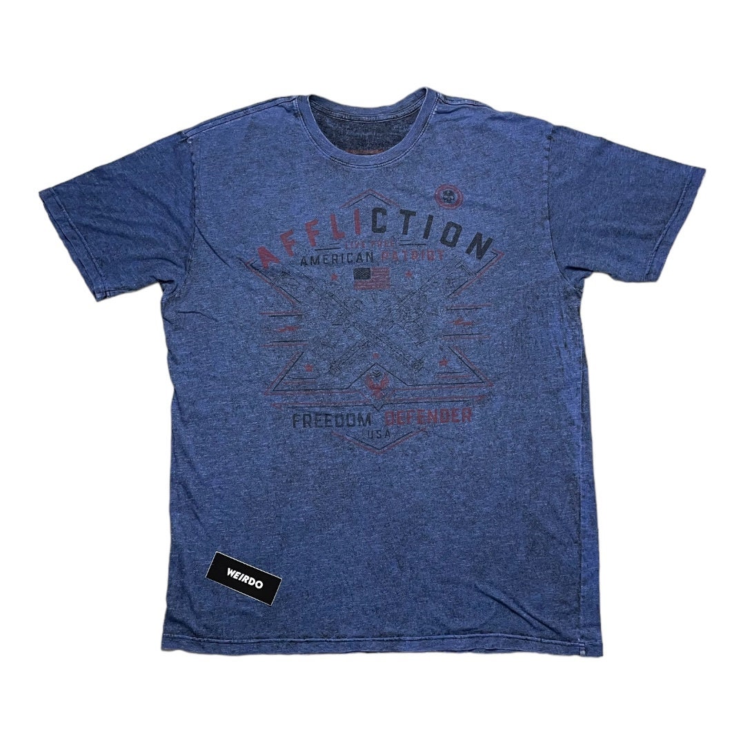 Affliction Freedom Defender T-shirt: Y2K Street Fashion - Etsy