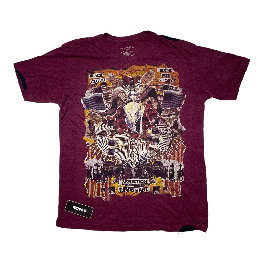 Y2K Affliction Live Fast Street Fashion Double Sided T Shirt - Etsy