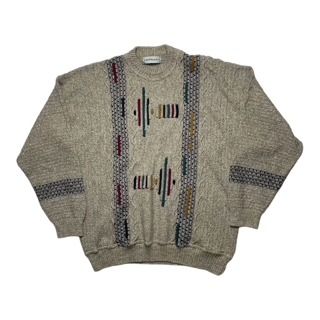 Vintage Verrace Cable Knit Sweater / Grandpa Core / Retro Streetwear ...