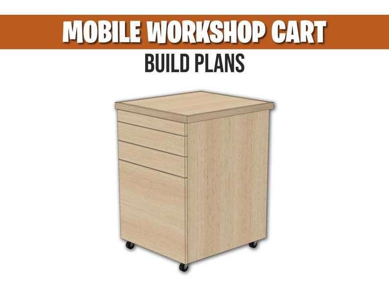 Mobile Workshop Cart - Build Plans | Drill Press Stand, Planer Stand ...