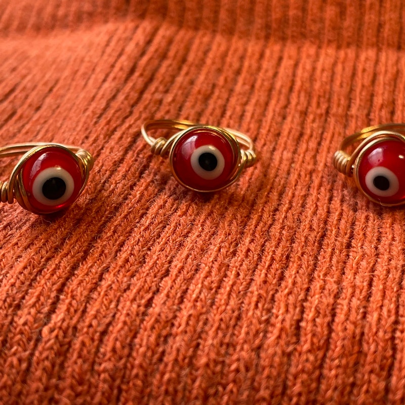 Red Eye Ring - Etsy