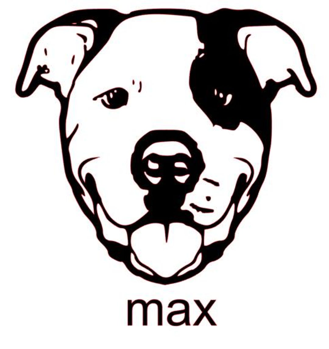 American Staffy Sticker for Car Windows, Toolboxes and More. - Etsy