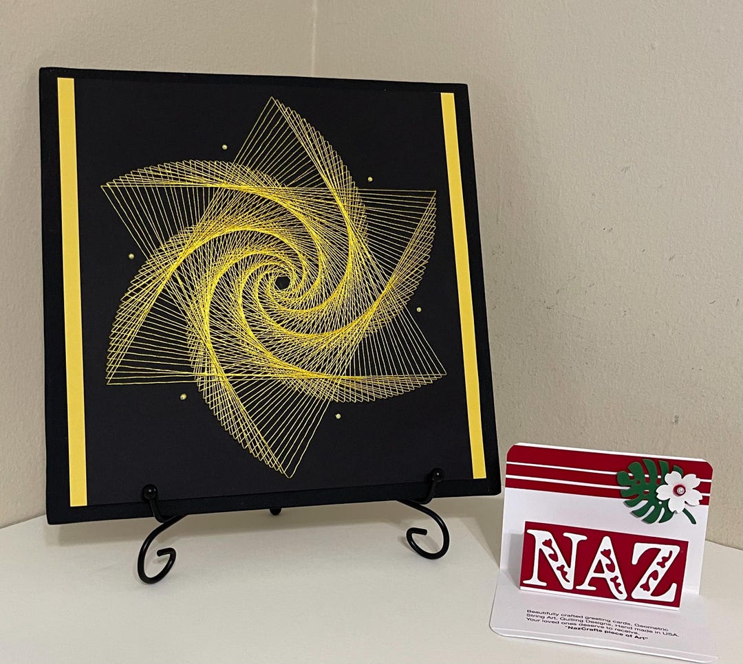 10x10 Inches Spiral Zen Sacred Geometric String Art - Etsy