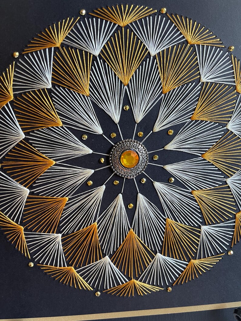 12x12 Inche Zen Geometric String Art - Etsy